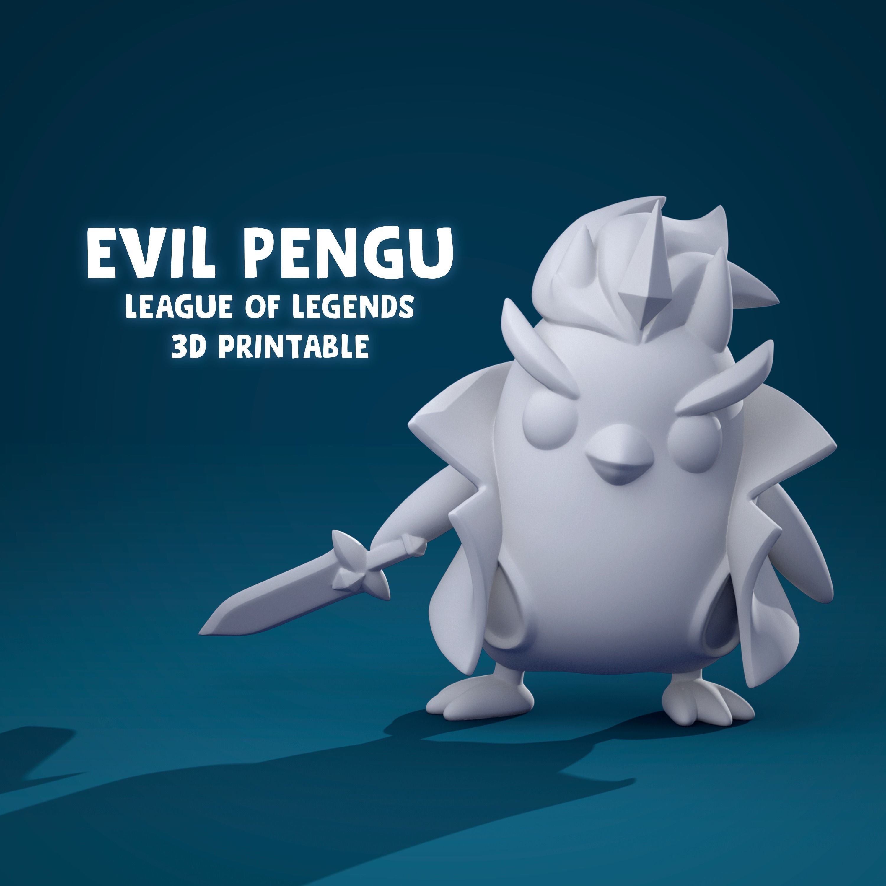 EVIL PENGU league of legends 3D model 3D printable | CGTrader