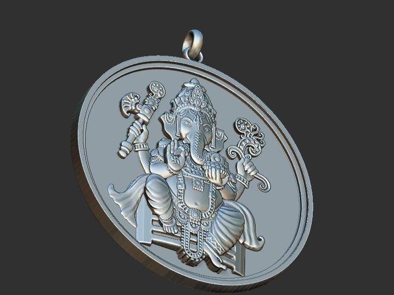 Ganesh ji Loket design 3D model 3D printable | CGTrader