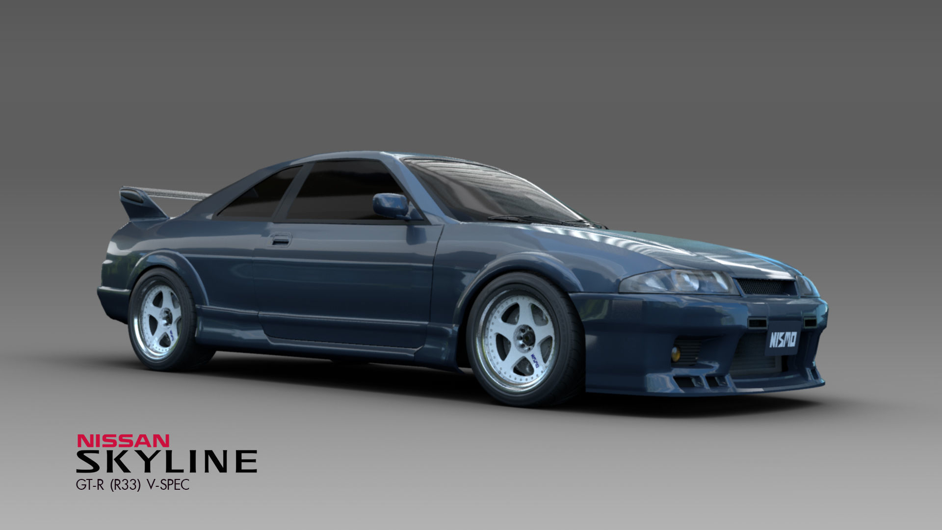 3D model Nissan Skyline GT-R R33 V-Spec VR / AR / low-poly | CGTrader