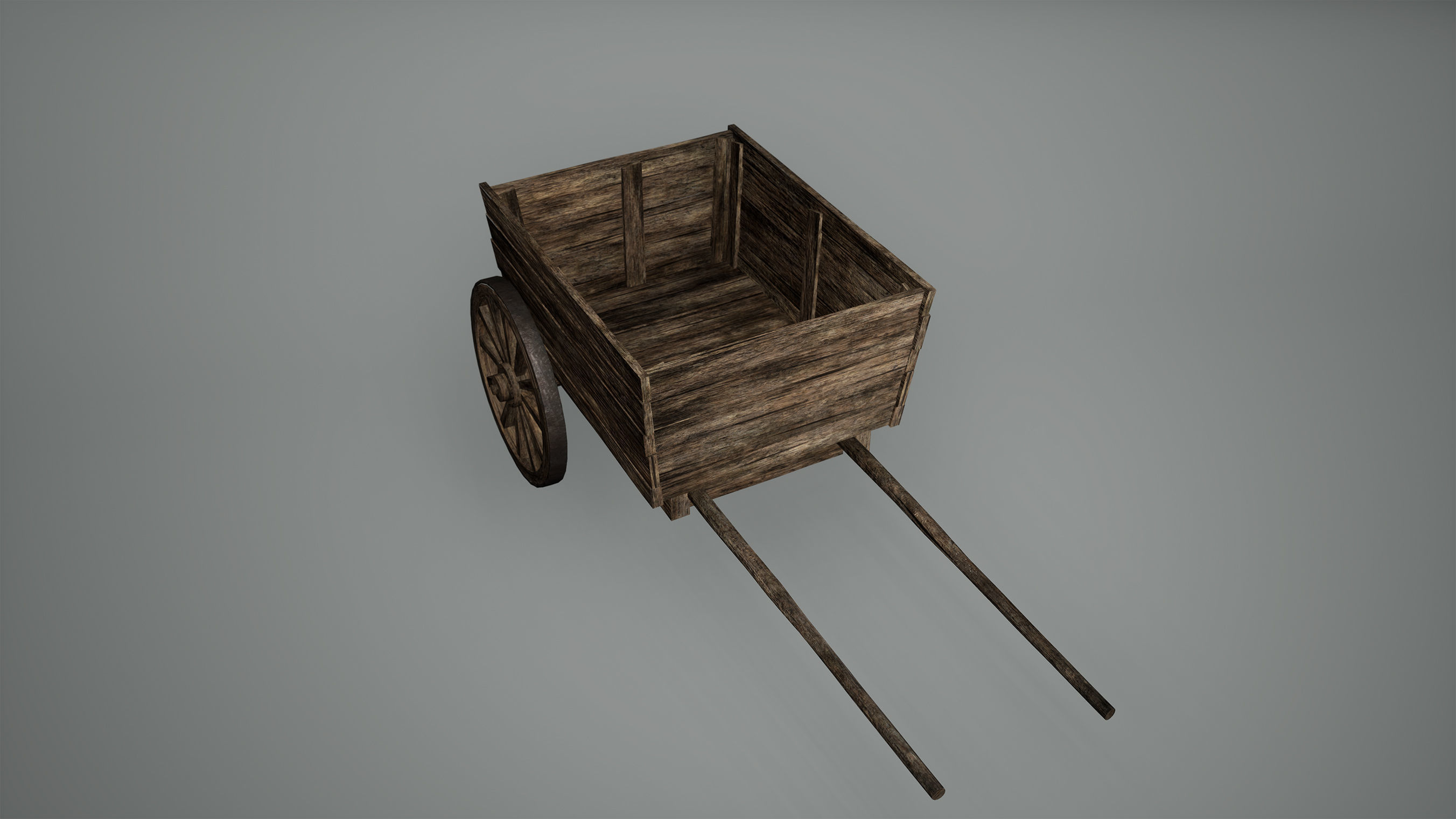 3D model Viking Cart Low Poly Game Ready VR / AR / low-poly | CGTrader