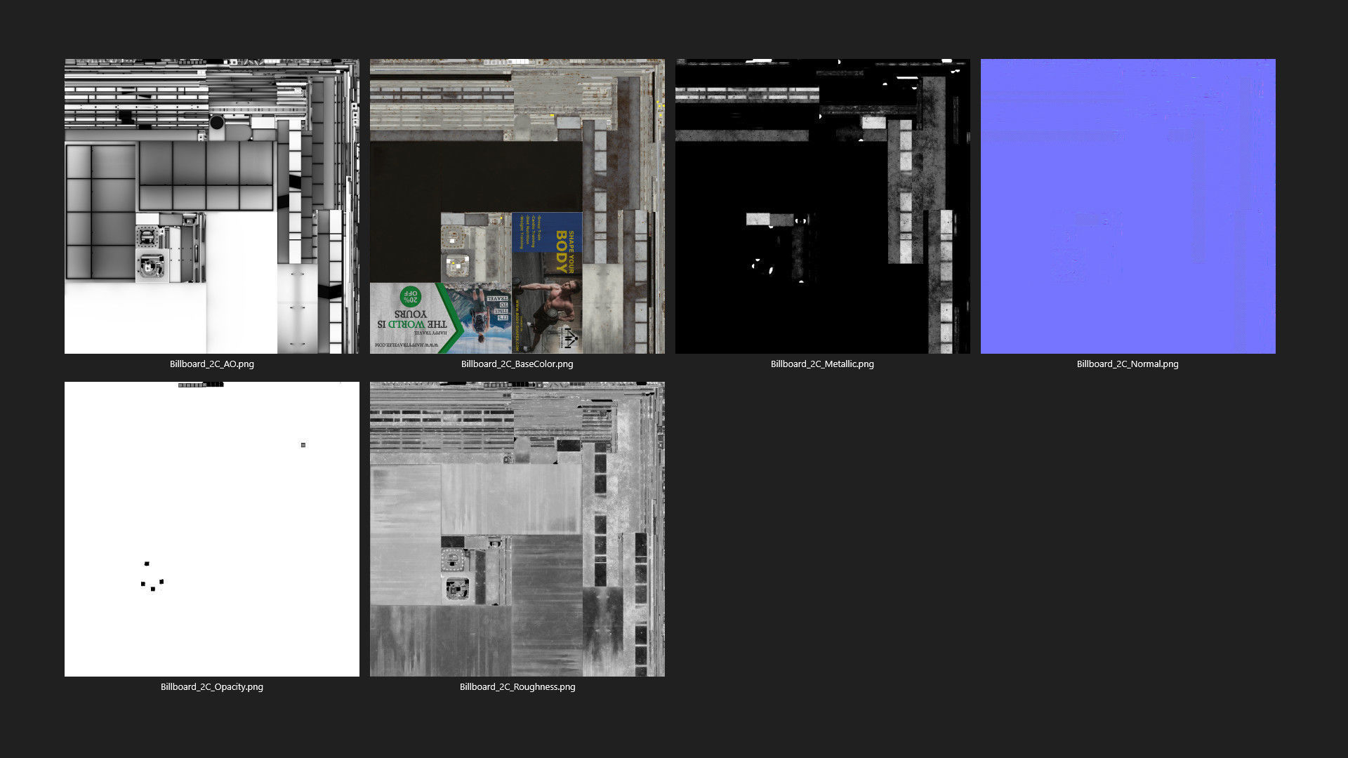 3D model Billboard 2C VR / AR / low-poly | CGTrader
