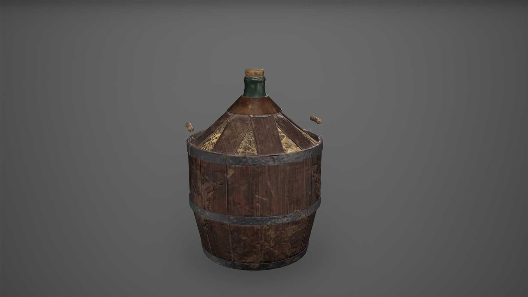 3D model Viking Crates Barrels Bottles Low Poly Game Ready VR / AR ...
