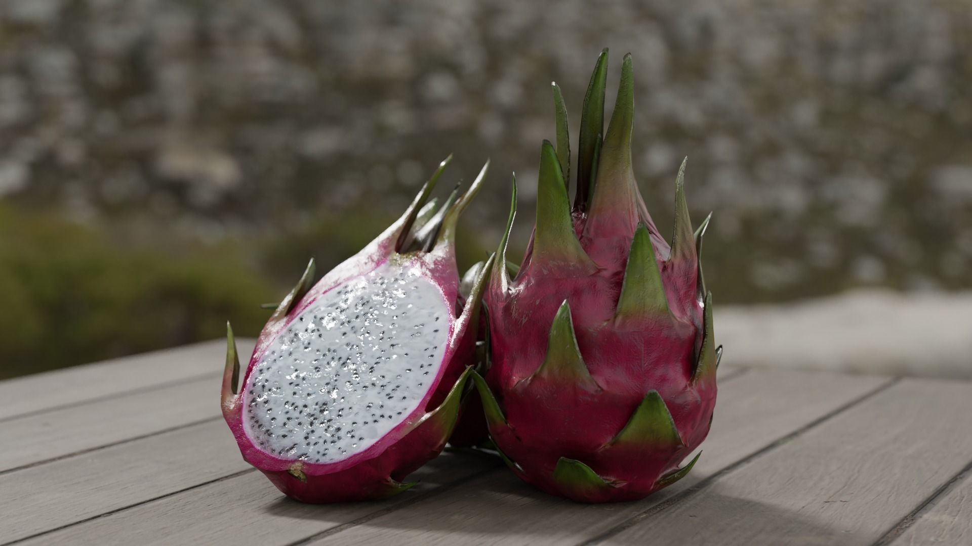 3D model Dragon fruit - Pitaya VR / AR / low-poly | CGTrader