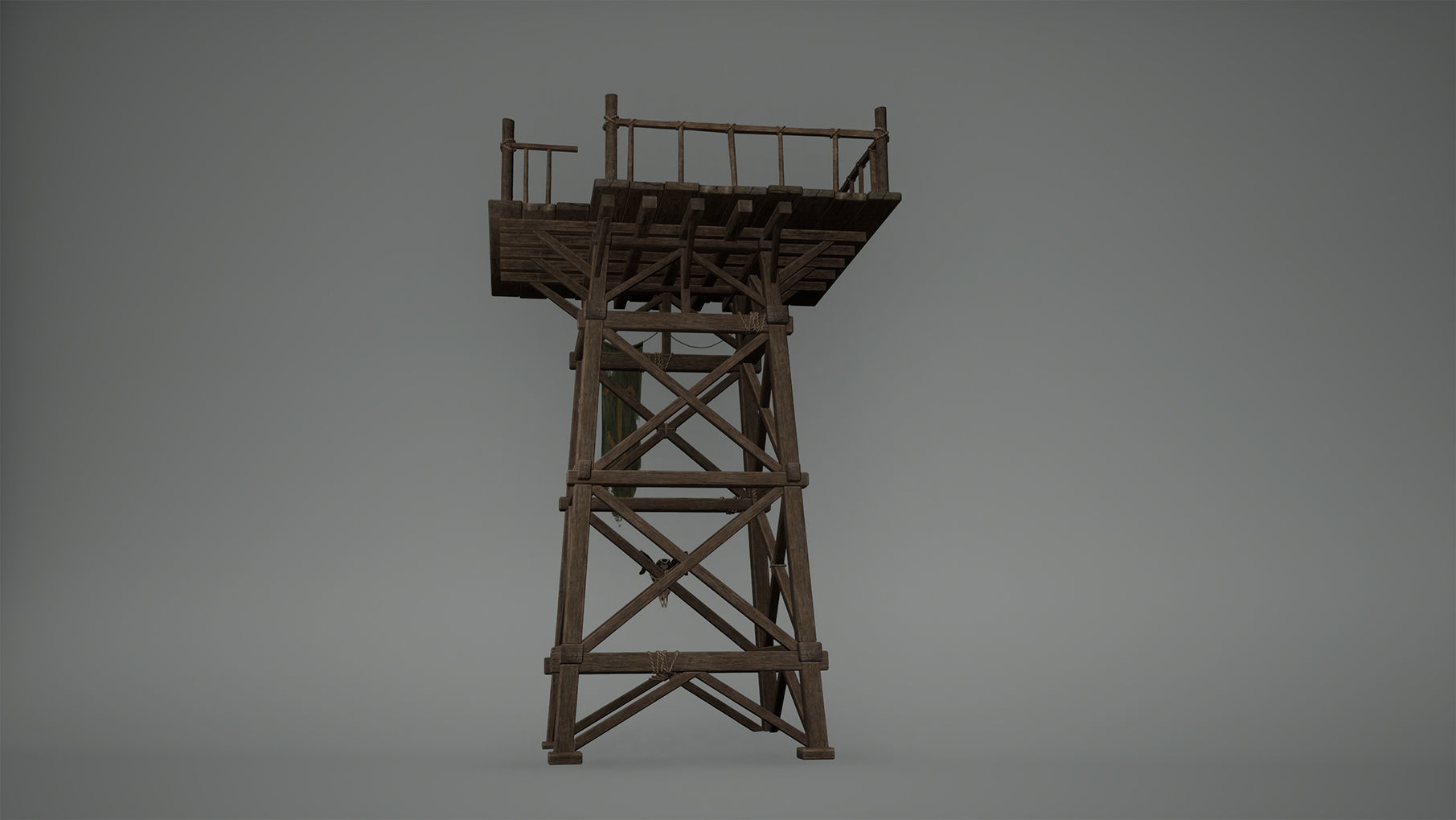 3D model Viking Watch Tower Low Poly Game Ready VR / AR / low-poly ...