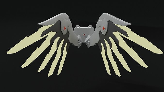 mercy wings 3D model | CGTrader