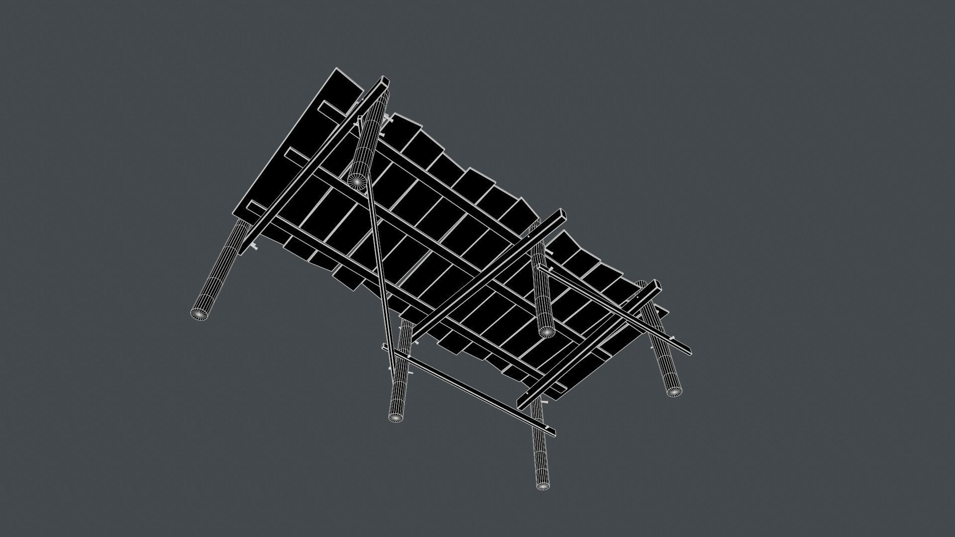 3D model wooden jetty VR / AR / low-poly | CGTrader