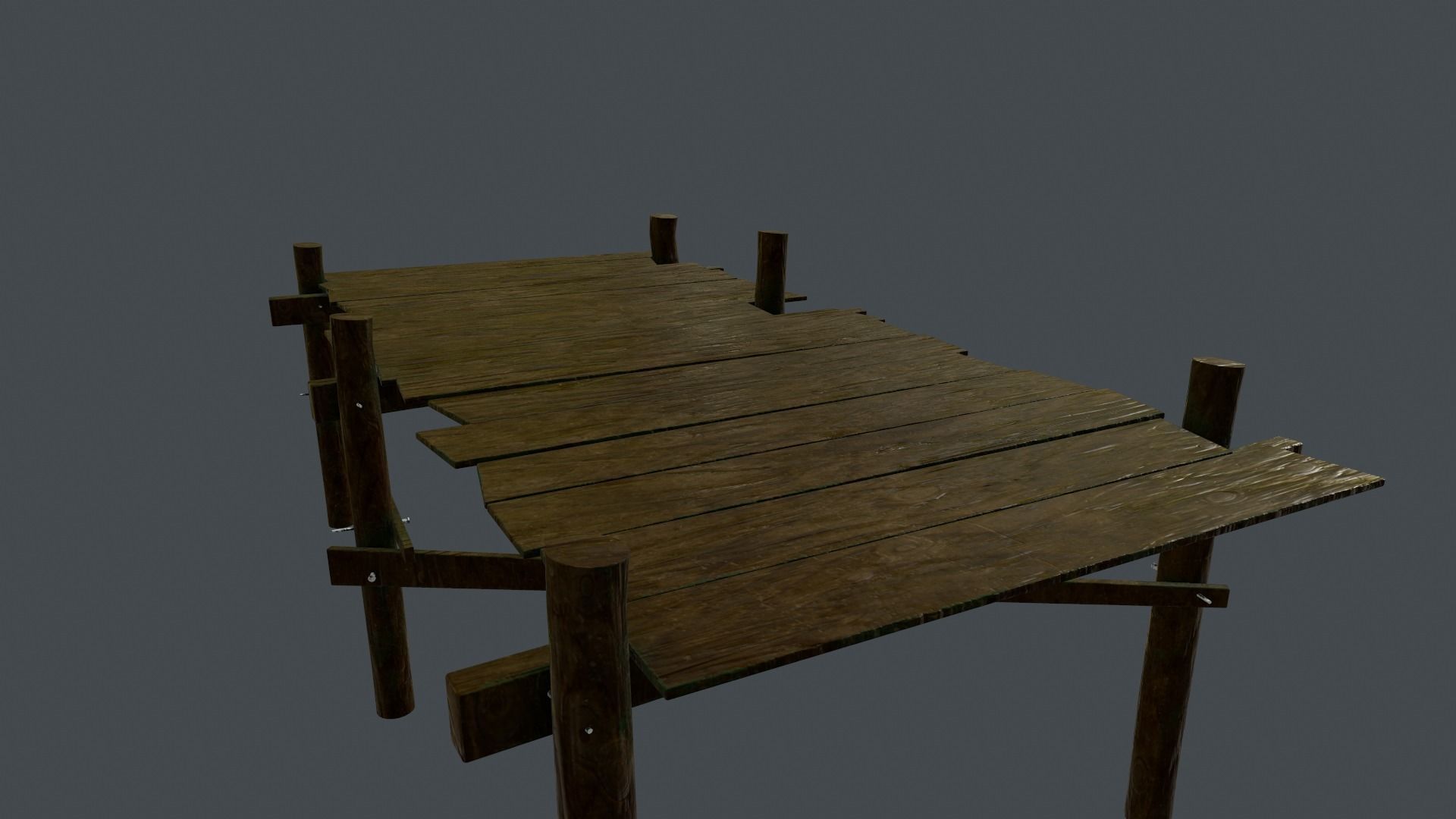 3D model wooden jetty VR / AR / low-poly | CGTrader