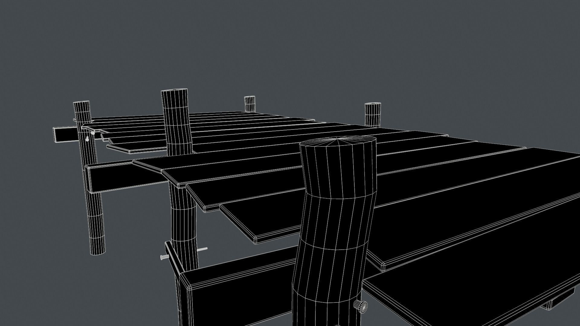 3D model wooden jetty VR / AR / low-poly | CGTrader