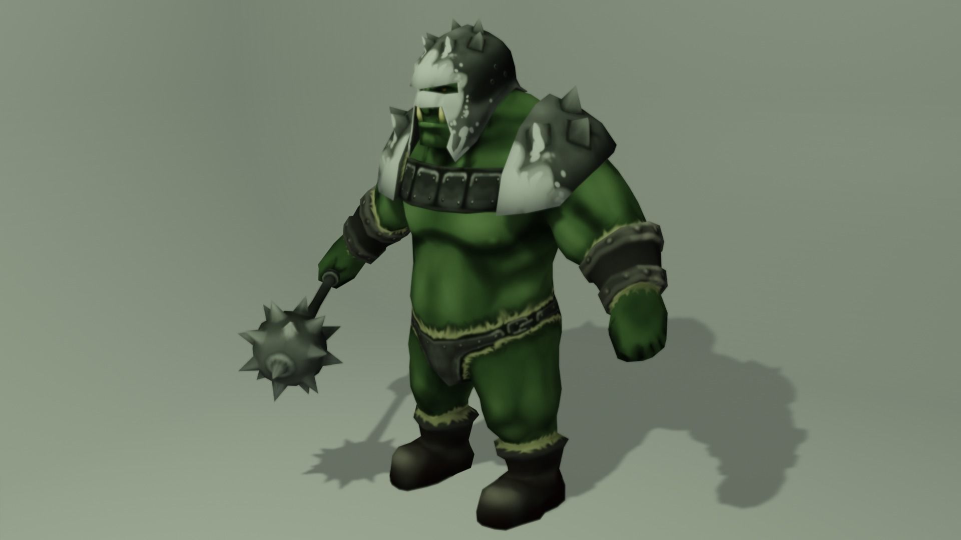 3D model Lowpoly beefy orc VR / AR / low-poly | CGTrader