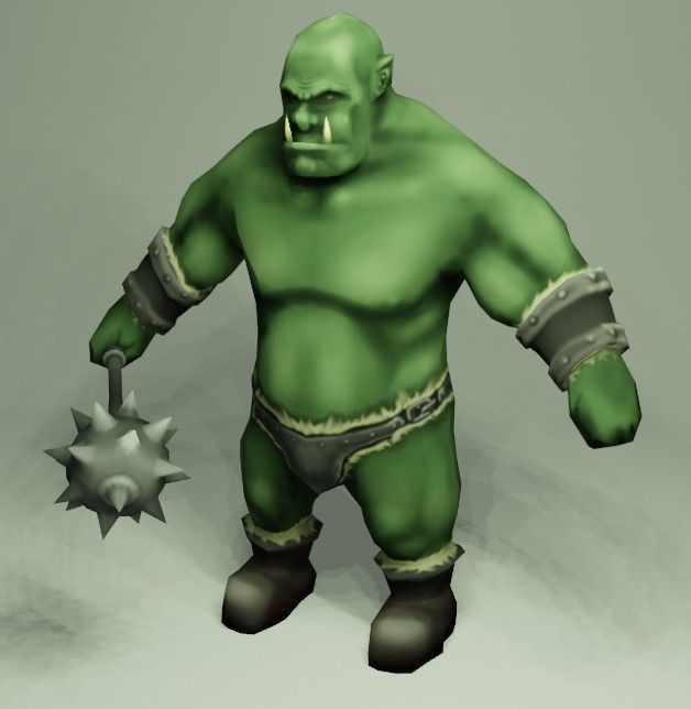 3D model Lowpoly beefy orc VR / AR / low-poly | CGTrader