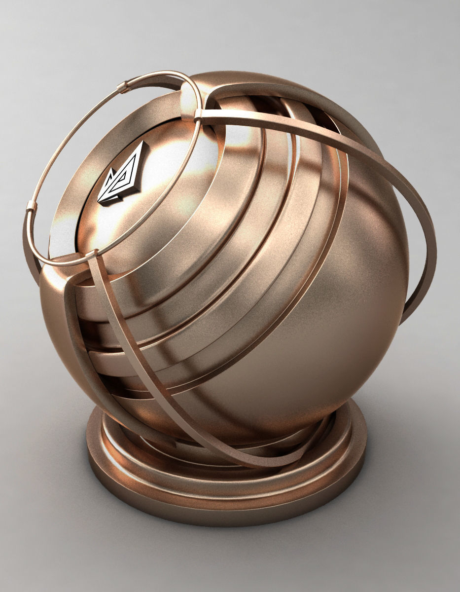 VRAY SHADER---METAL---Polarized Copper Texture | CGTrader