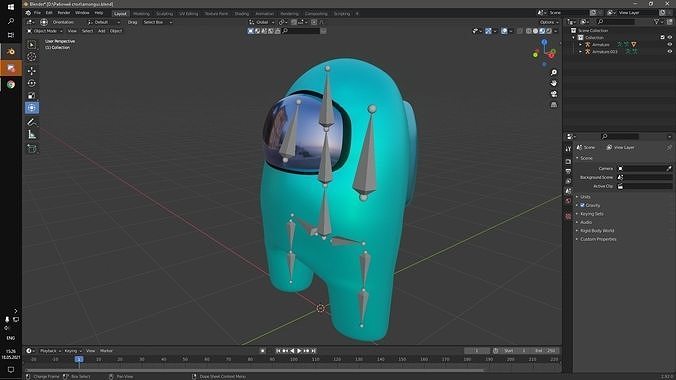 Among Us free 3D model | CGTrader