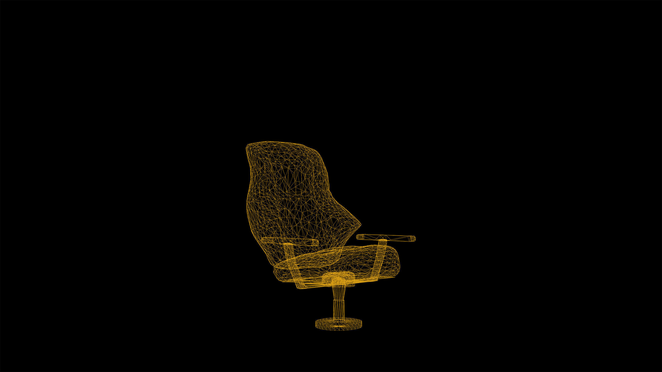 3D model Cyberpunk Office Chair Low Poly Game Ready VR / AR / low-poly ...