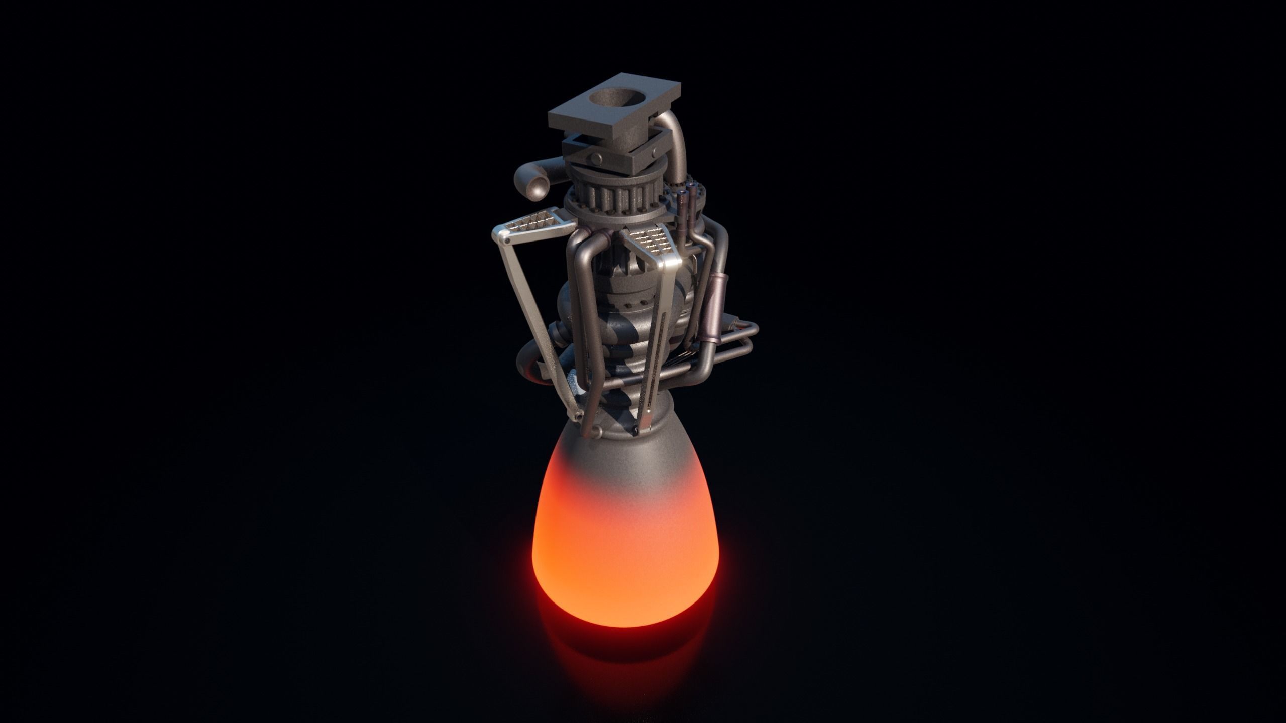 SpaceX Raptor Engine 3D model | CGTrader