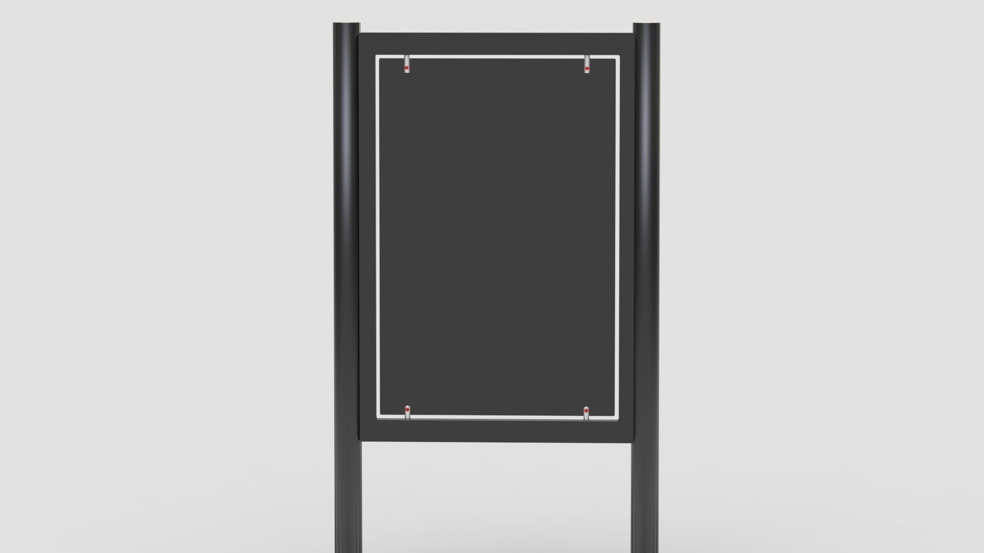 Pavement Sign Outdoor Advertising city light 3D model | CGTrader