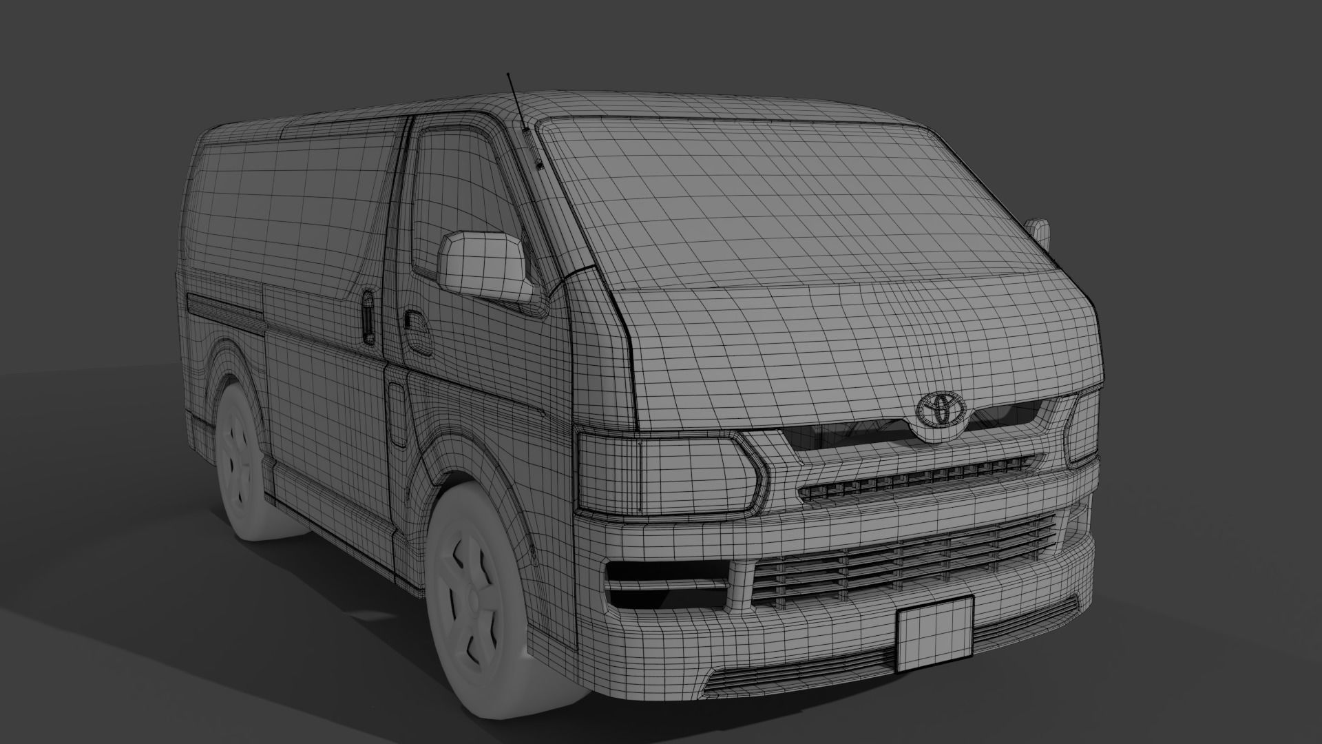 toyota hiace 3D model | CGTrader