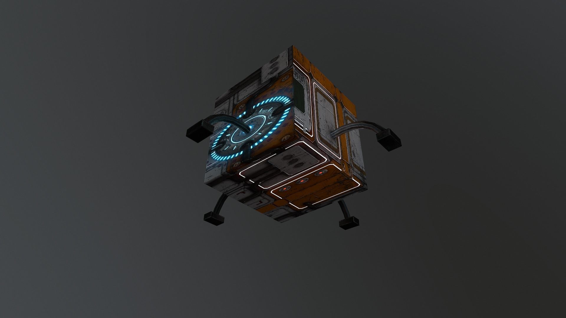 Sci-Fi Energy Cube free VR / AR / low-poly 3D model | CGTrader