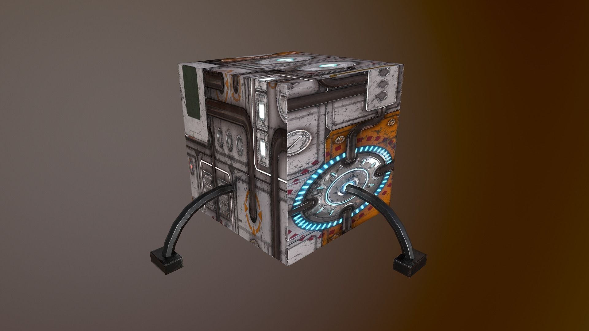 Sci-Fi Energy Cube free VR / AR / low-poly 3D model | CGTrader