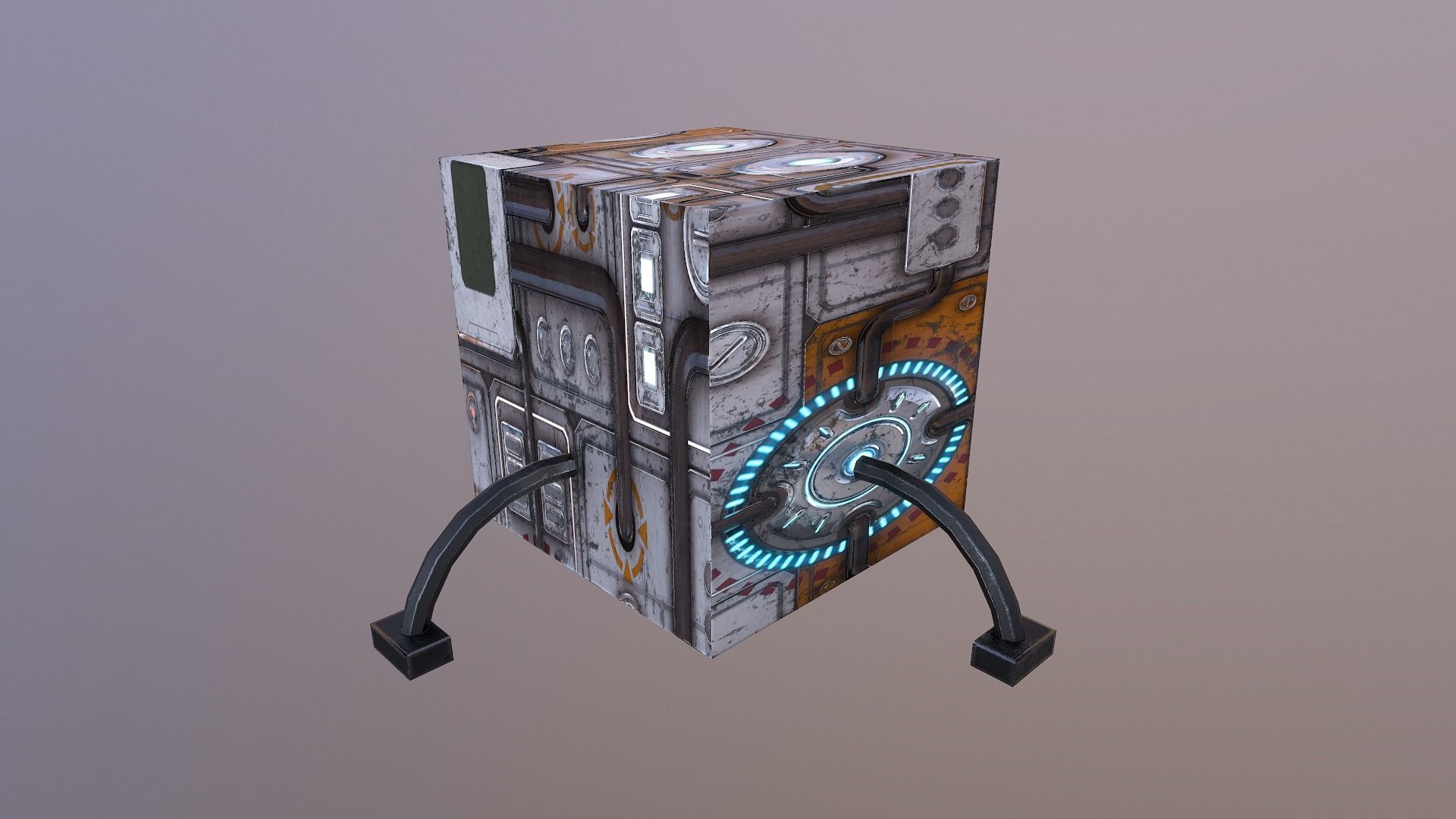 Sci-Fi Energy Cube free VR / AR / low-poly 3D model | CGTrader