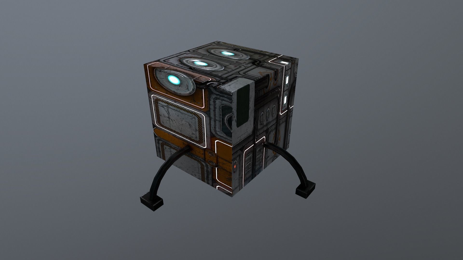 Sci-Fi Energy Cube free VR / AR / low-poly 3D model | CGTrader
