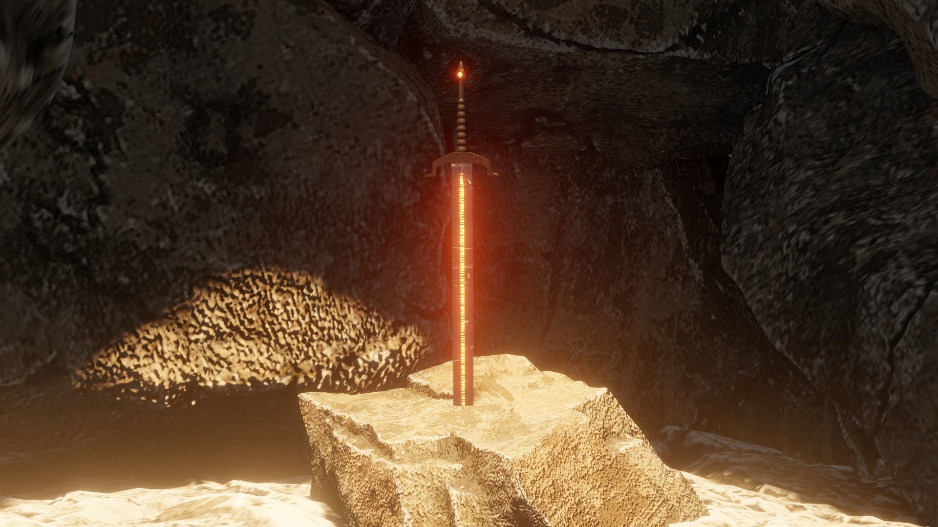 thunder sword 3D model | CGTrader