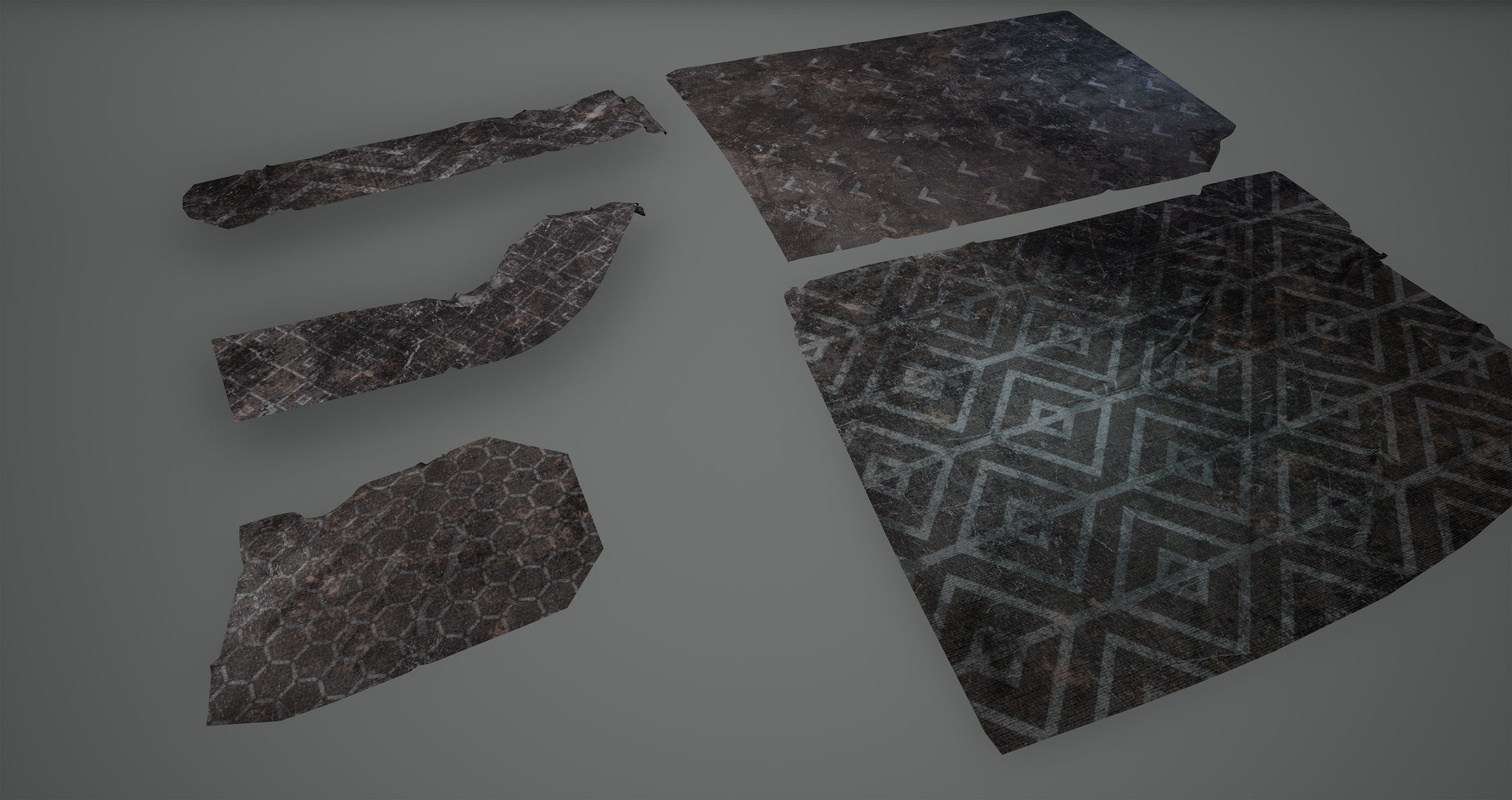 3D model Cyberpunk Carpets Low Poly Game Ready Sci-fi VR / AR / low ...