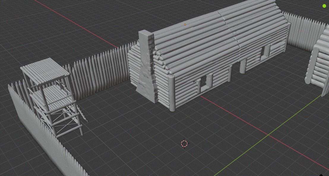 Frontier Fort free VR / AR / low-poly 3D model | CGTrader