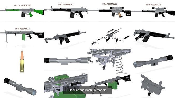 Heckler and Koch 3D Model Collection | CGTrader