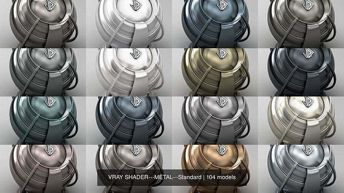 VRAY SHADER---METAL---Standard 3D Model Collection | CGTrader