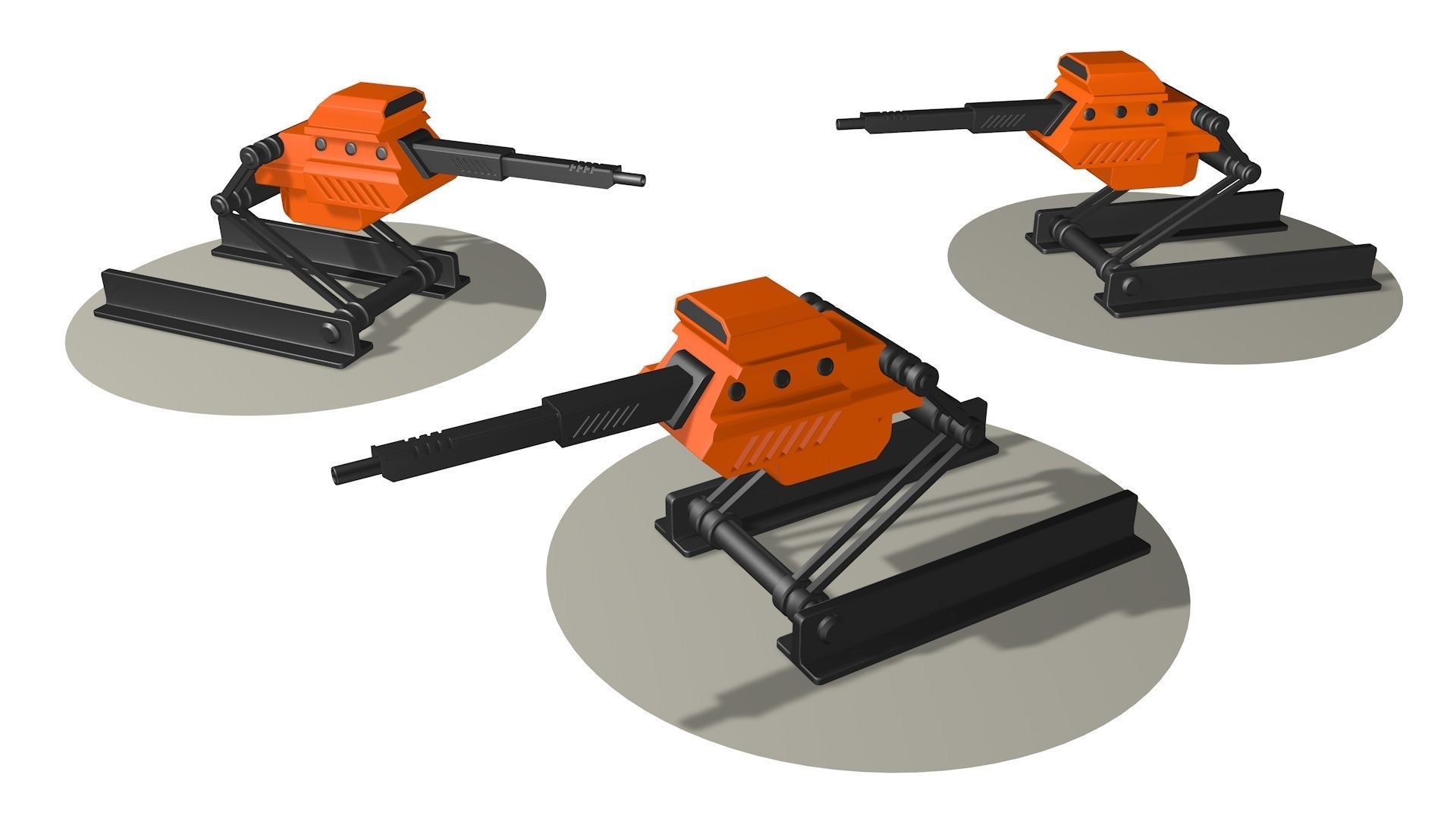 Heavy gun R2 3D model | CGTrader