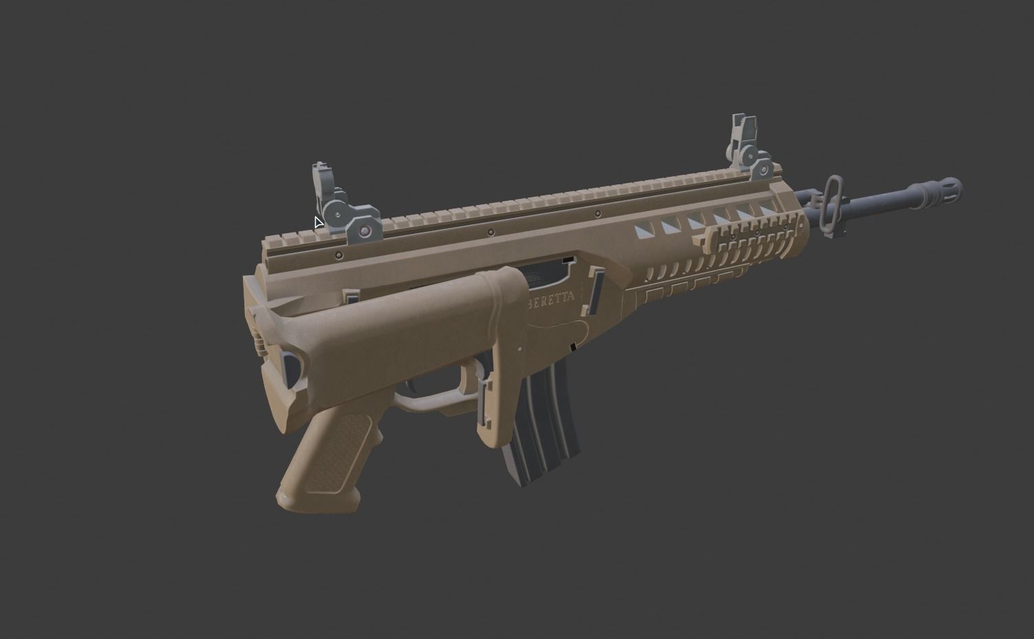 3D model Beretta ARX-160 assault rifle VR / AR / low-poly | CGTrader