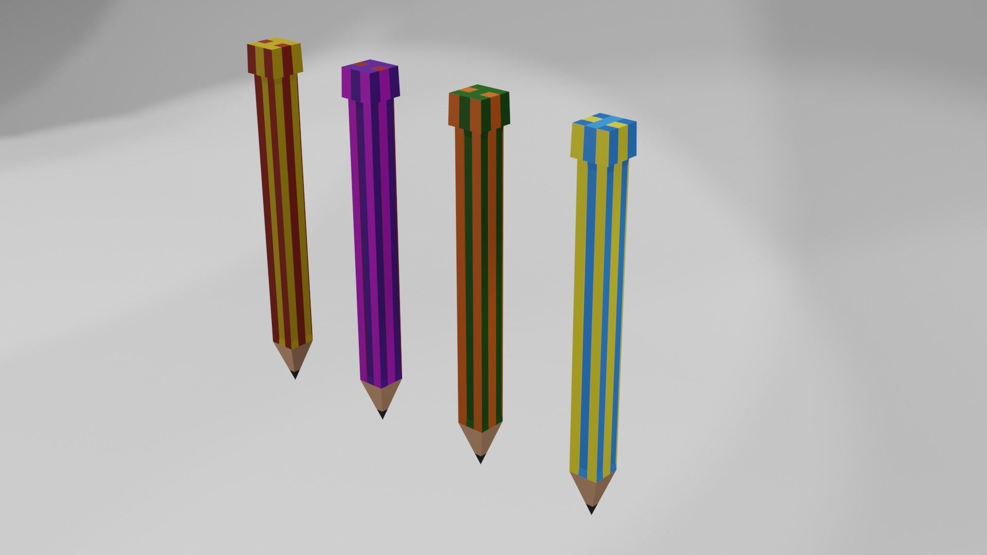 3D model Low polly pens VR / AR / low-poly | CGTrader