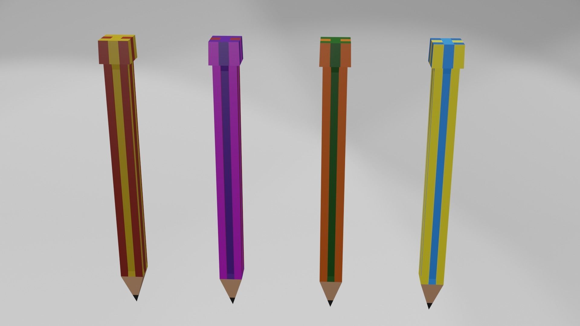 3D model Low polly pens VR / AR / low-poly | CGTrader