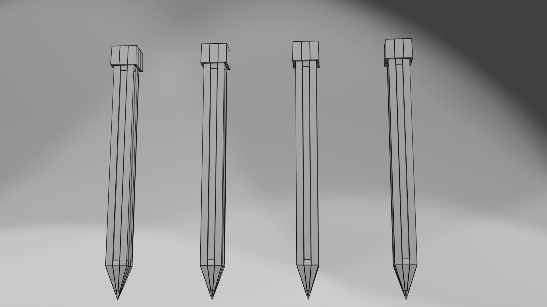 3D model Low polly pens VR / AR / low-poly | CGTrader