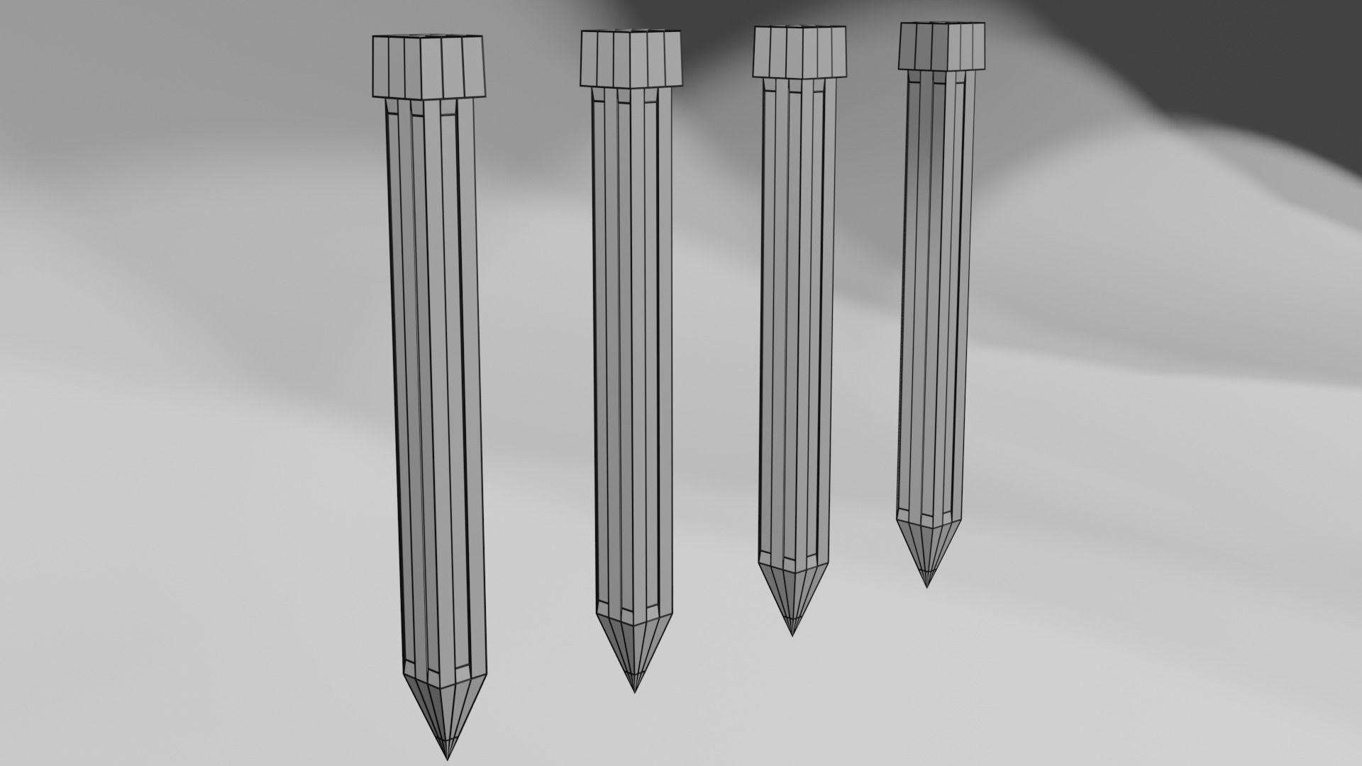3D model Low polly pens VR / AR / low-poly | CGTrader