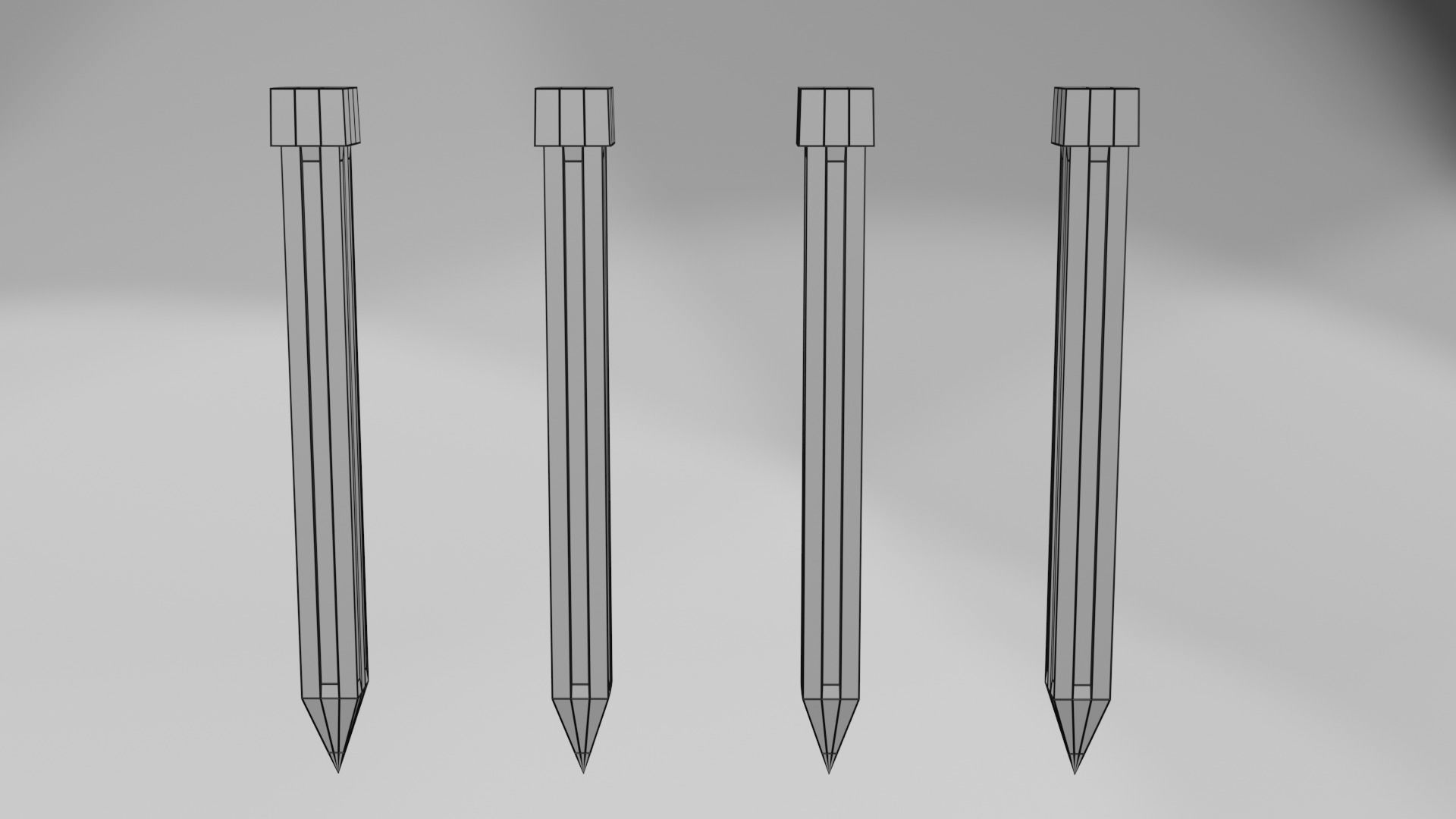 3D model Low polly pens VR / AR / low-poly | CGTrader