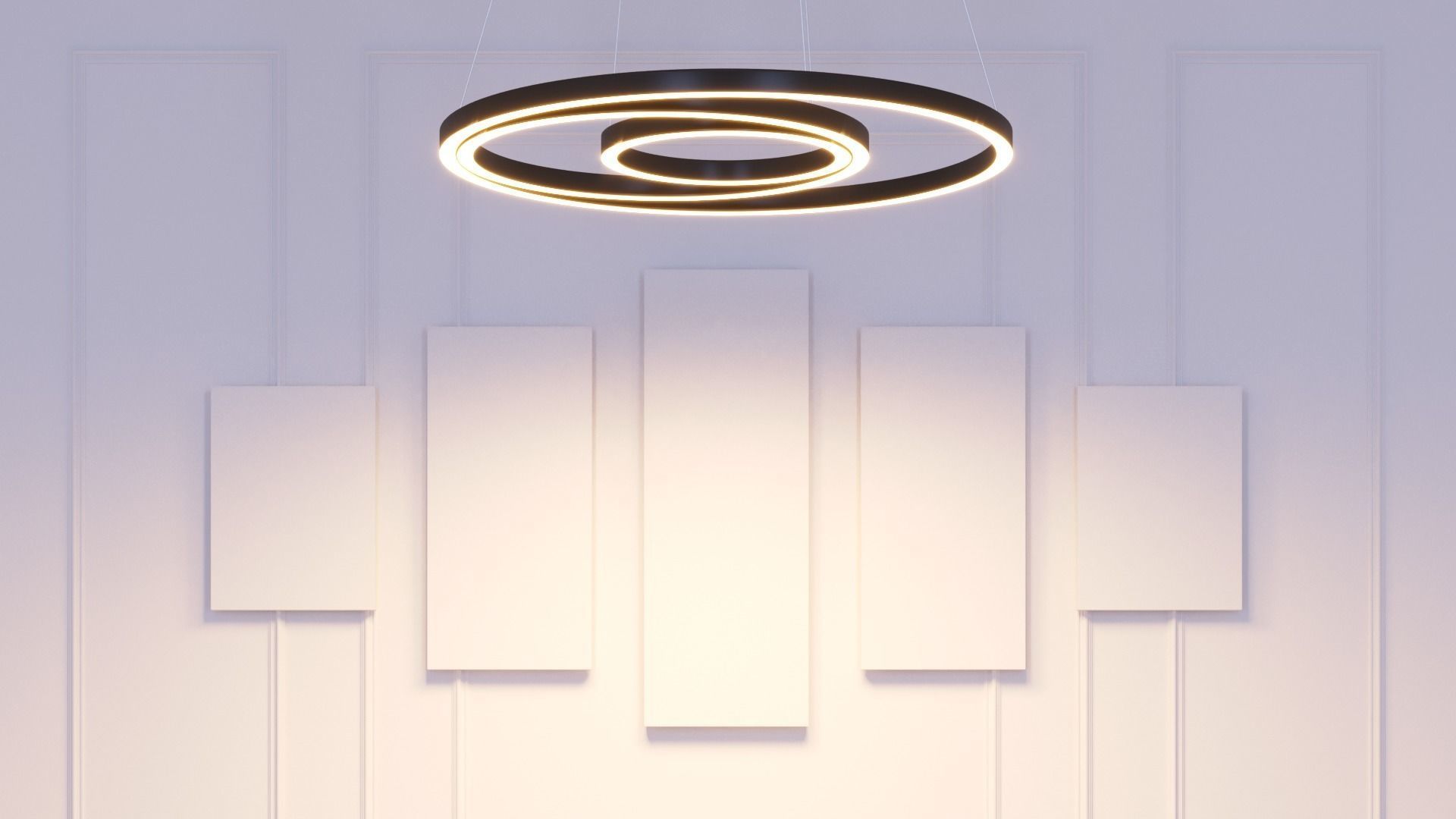 Modern Circular LED Ceiling Light free 3D model | CGTrader