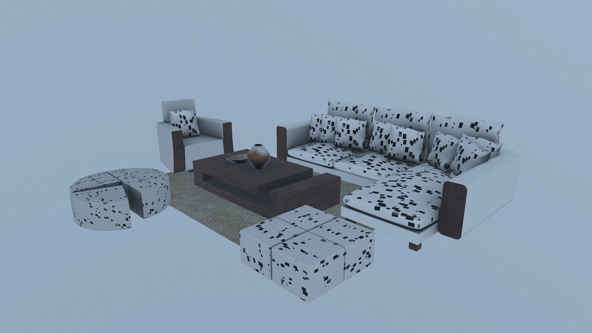 Sofa Set 3D model | CGTrader