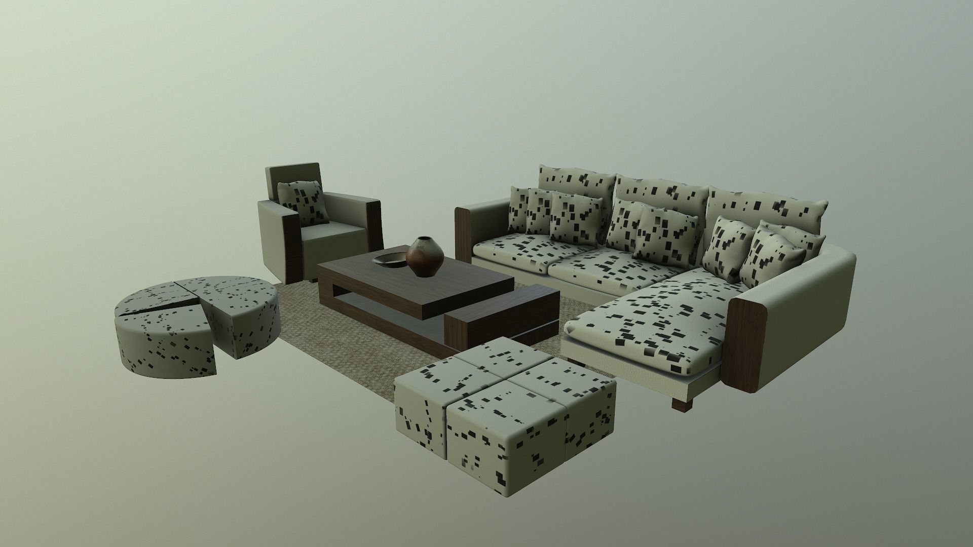 Sofa Set 3D model | CGTrader