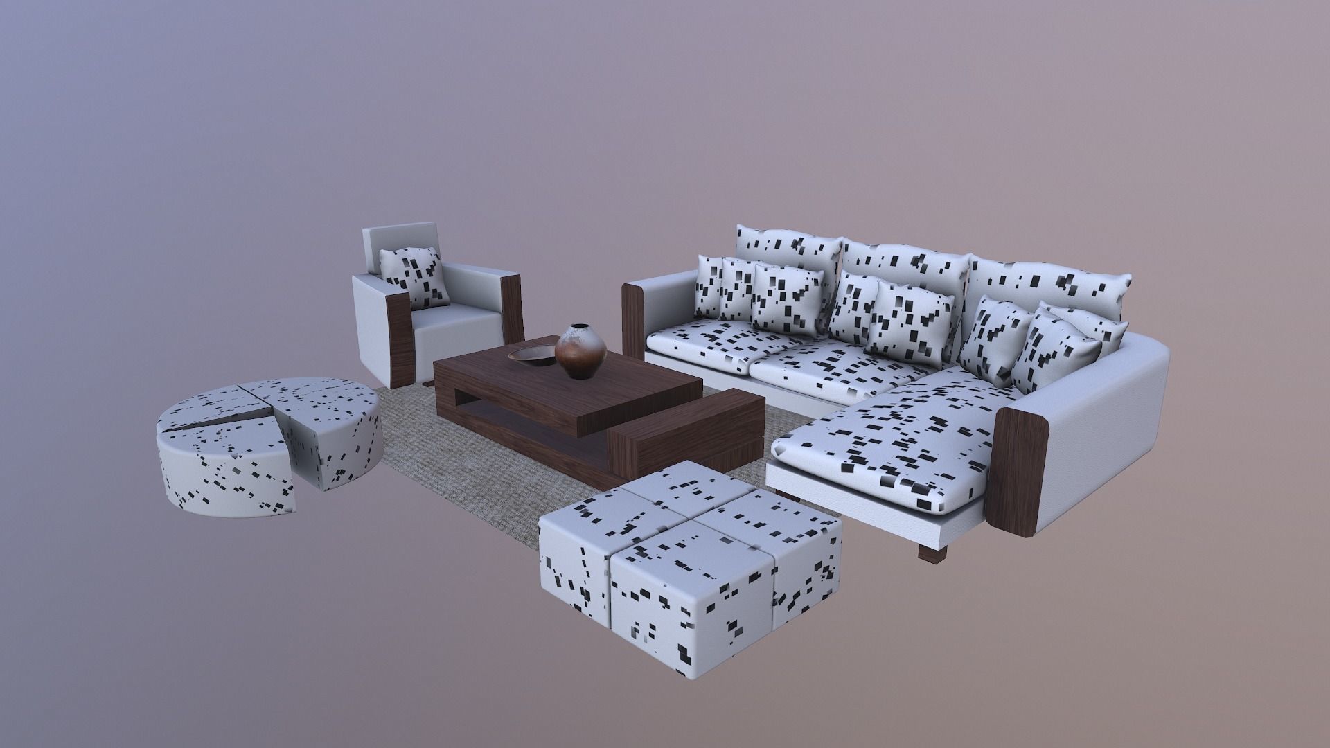 Sofa Set 3D model | CGTrader