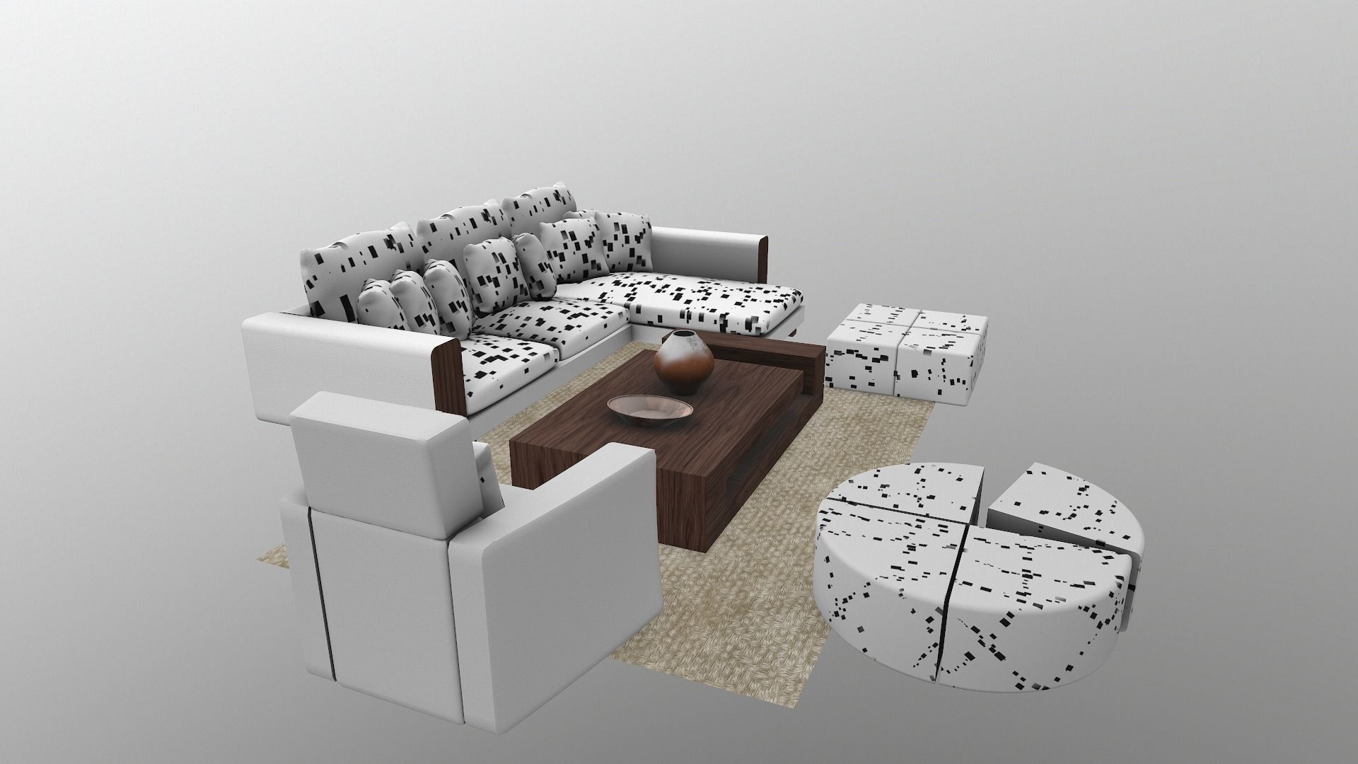 Sofa Set 3D model | CGTrader
