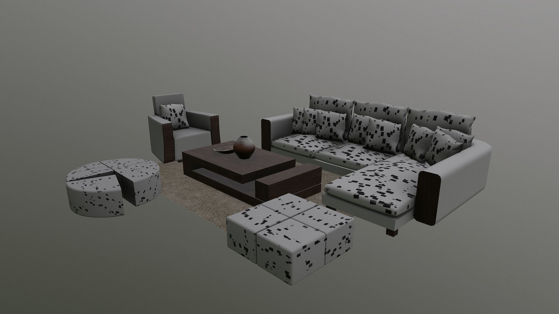 Sofa Set 3D model | CGTrader