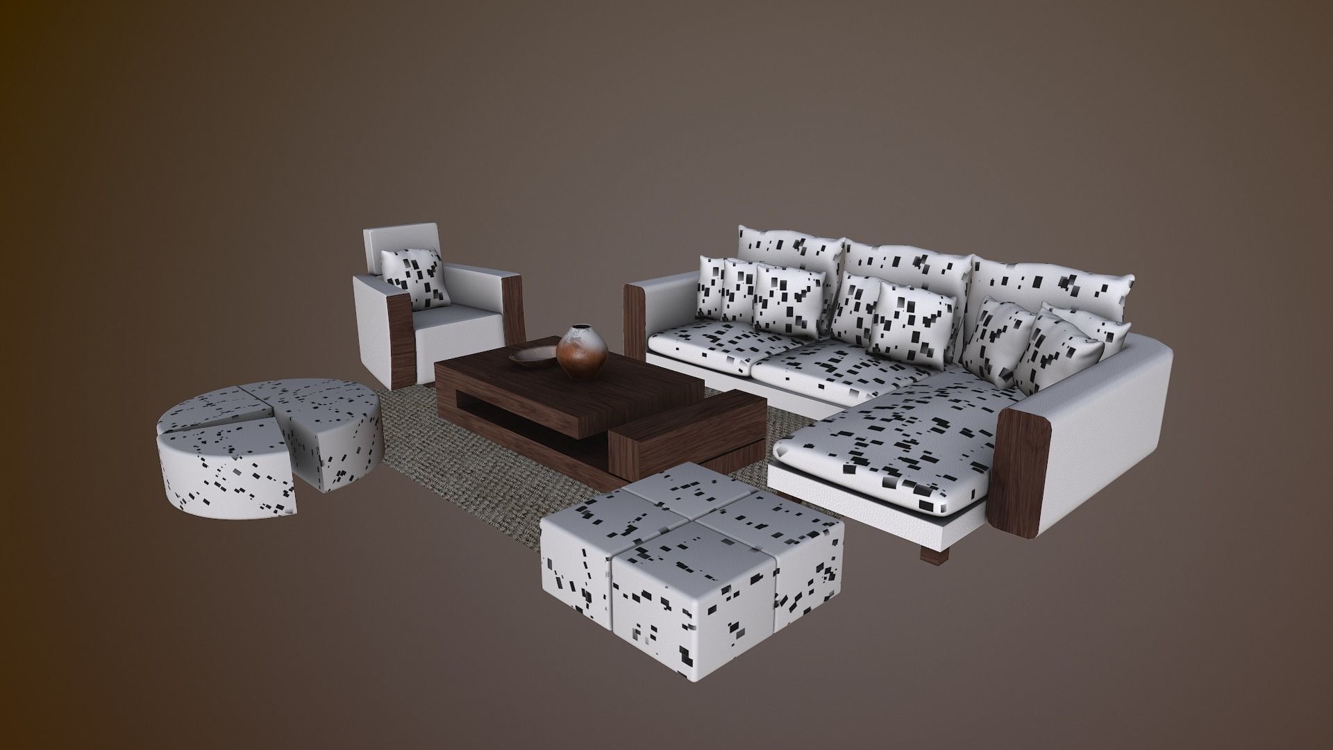 Sofa Set 3D model | CGTrader