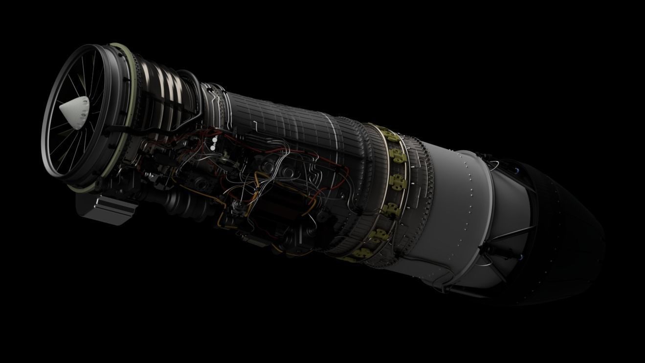 General Electric F110-GE-129 3D model | CGTrader