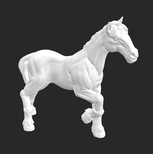 Horse basic 2 3D model | CGTrader
