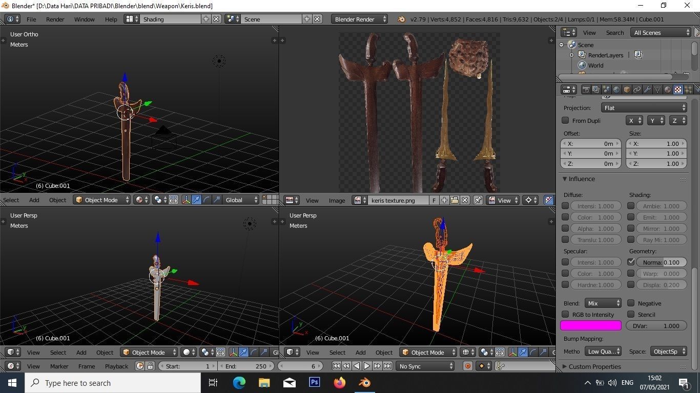 Balinese Keris 3D model | CGTrader
