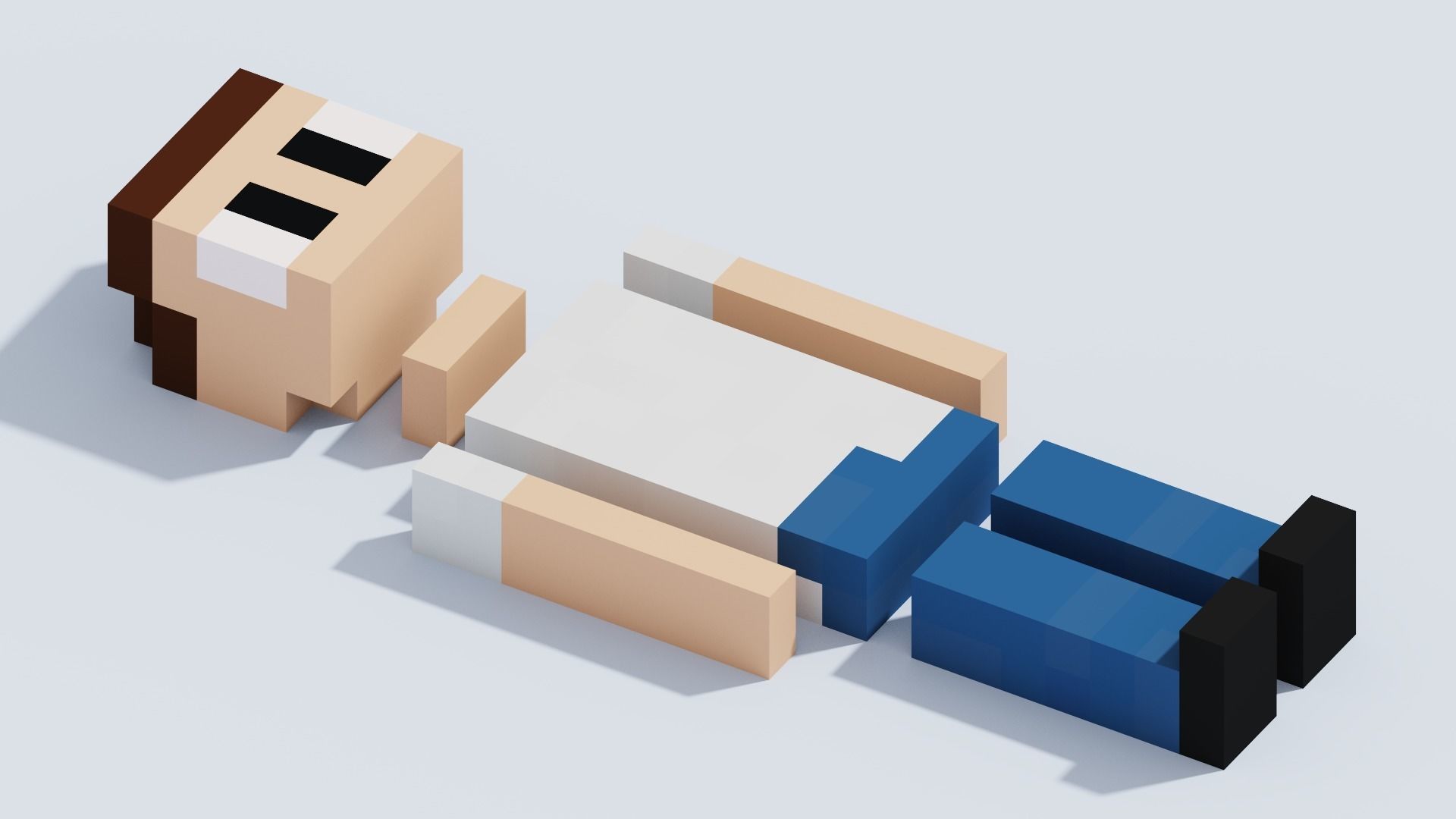 3D model Voxel Human T11 VR / AR / low-poly | CGTrader