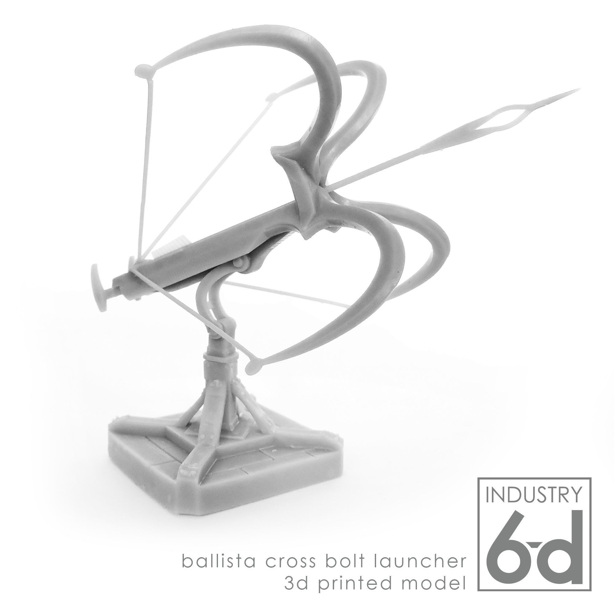 Wind Lance Ballista with Operator 3D model 3D printable | CGTrader