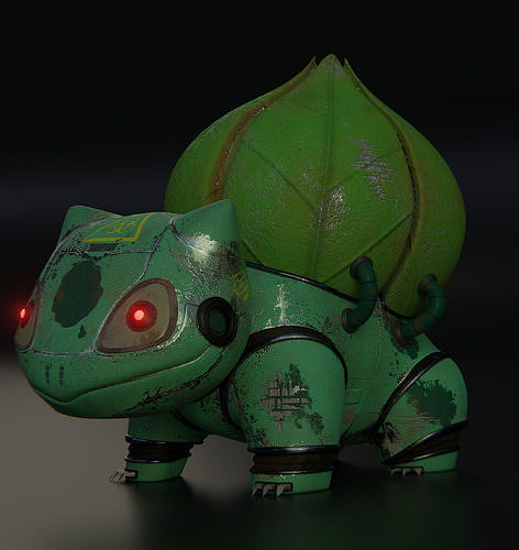 Mecha Bulbasaur free 3D model | CGTrader