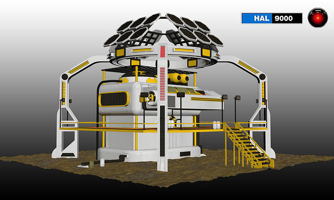 Space colony research module 3D model | CGTrader